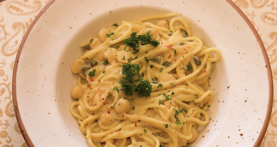 Easy Creamy Pasta recipe using Sofit Soya Naturally Sugar-free drink